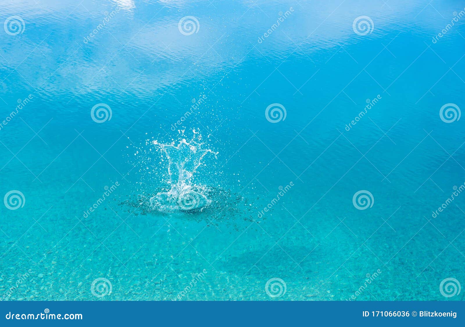 Water splash in a lake stock photo. Image of time, active - 171066036