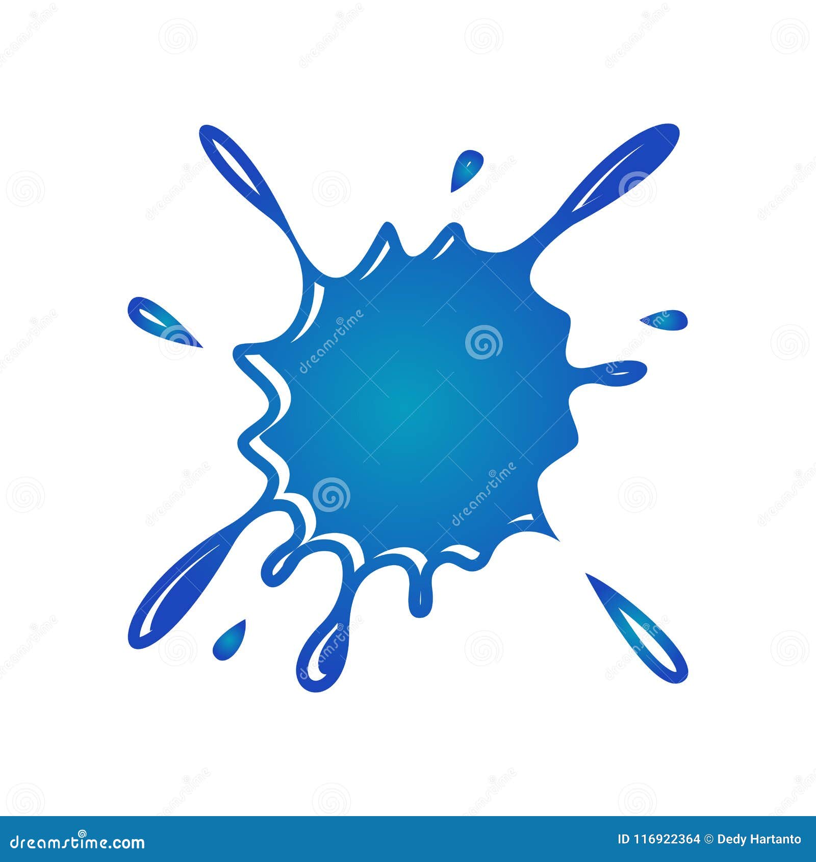 Water Splash Vector Template Stock Vector - Illustration of drink ...