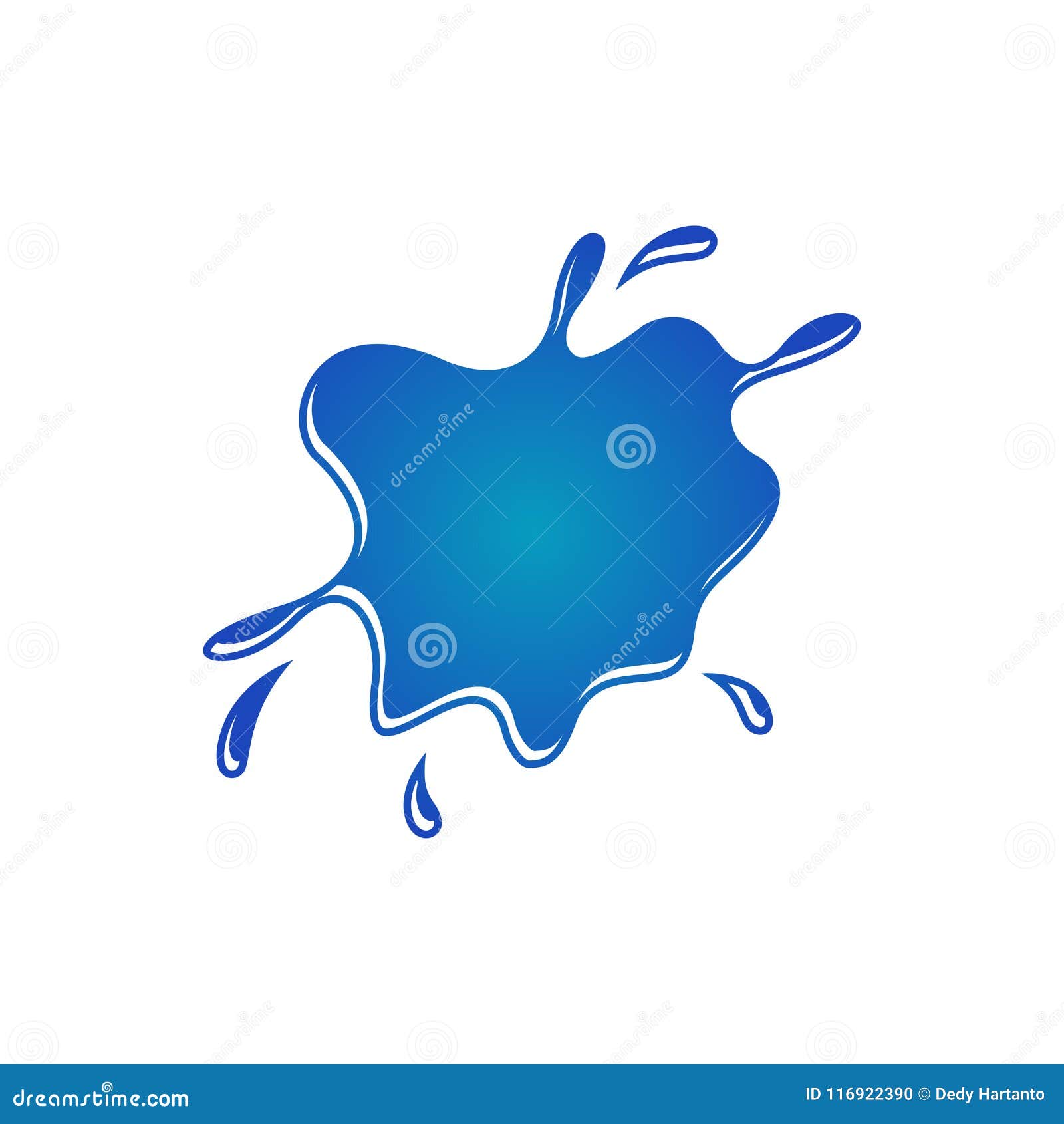 Water Splash Vector Template Stock Vector - Illustration of freshness ...