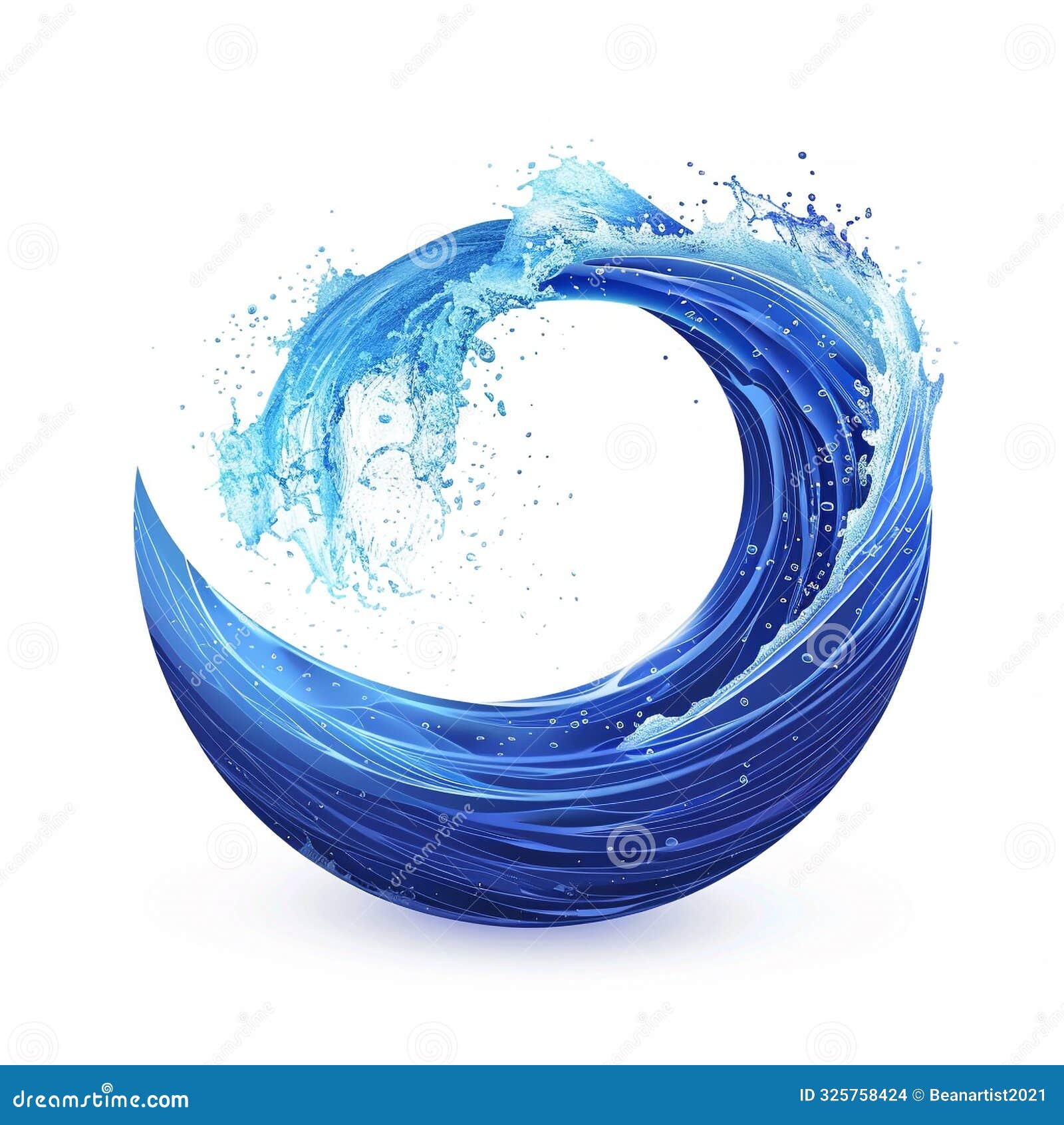 Water splash logo stock illustration. Illustration of shape - 325758424