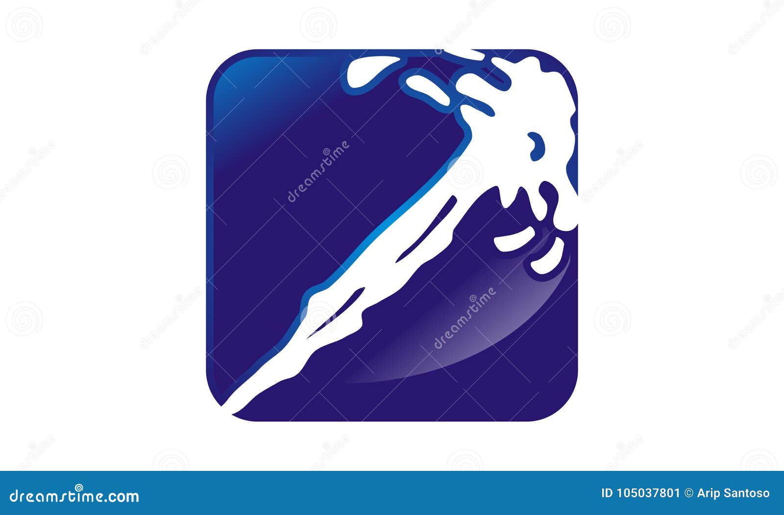 Water Splash Logo Design Template Stock Vector - Illustration of ...