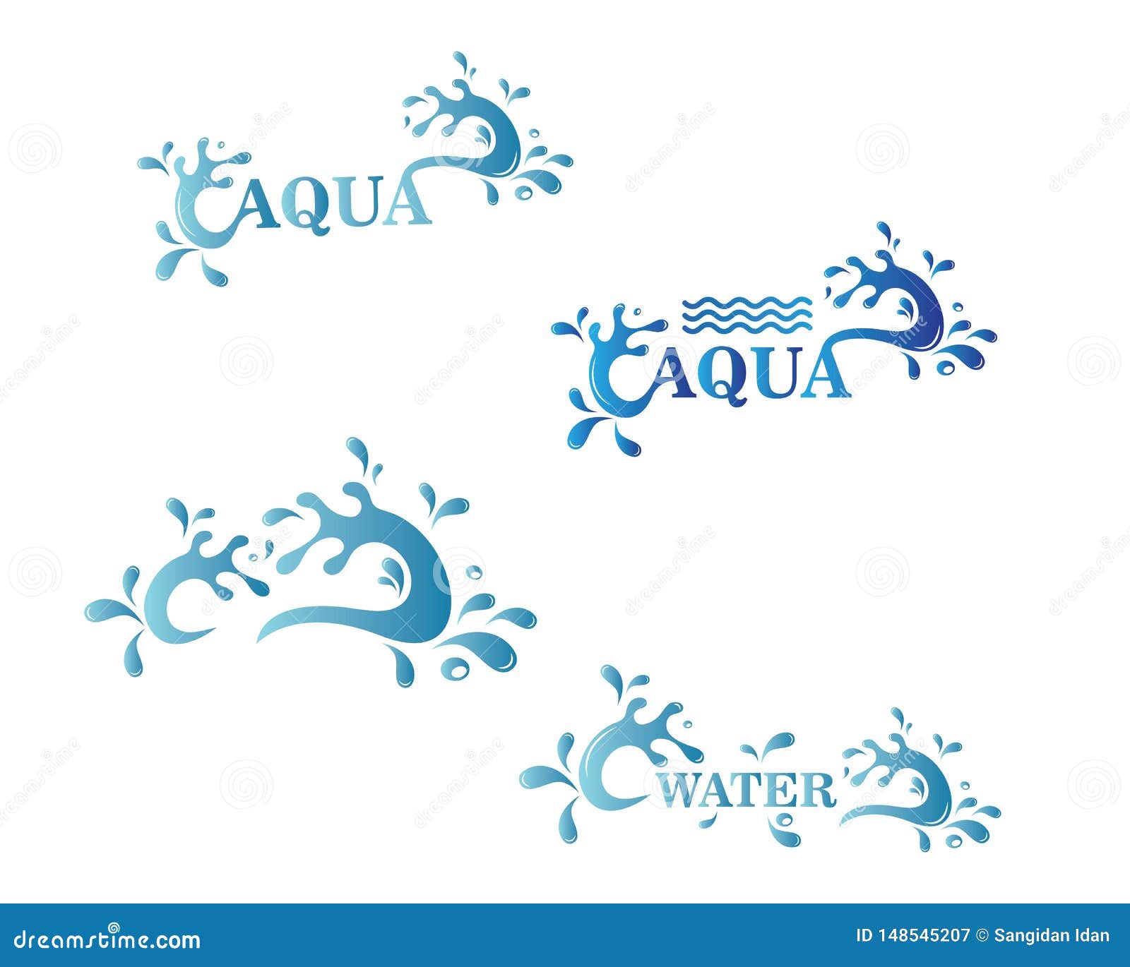 Water Splash Logo Icon Illustration Design Stock Vector - Illustration ...
