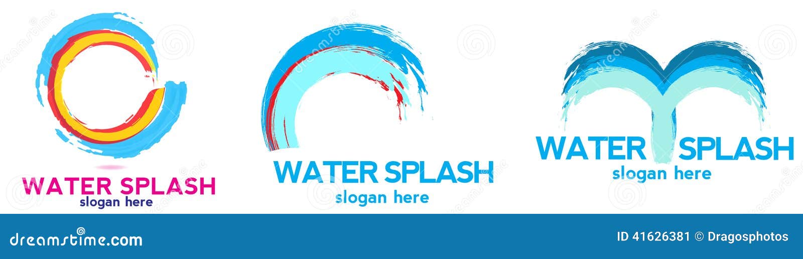 Water splash logo stock illustration. Illustration of symbol - 41626381