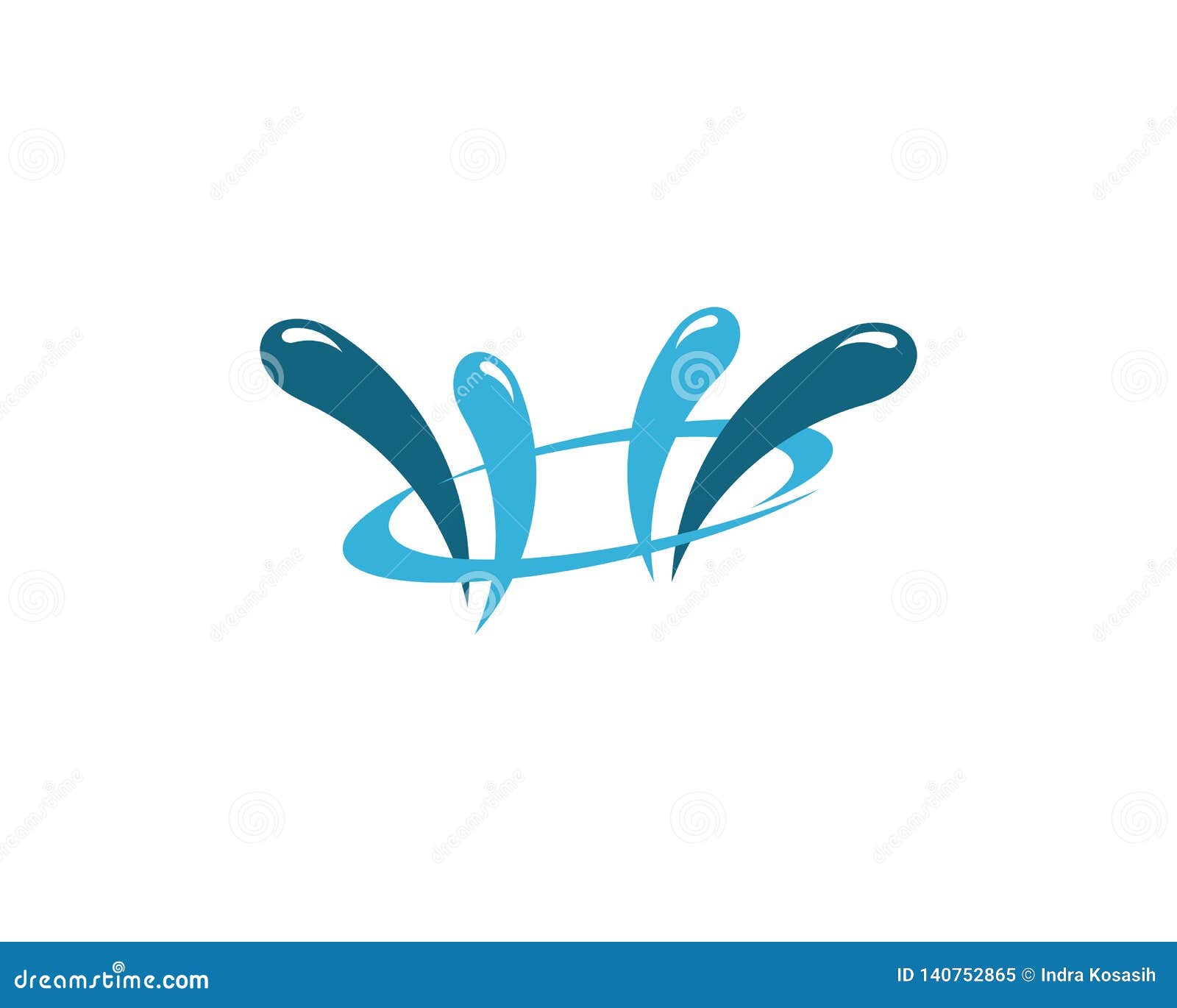 Water Splash Logo Vector Icon Illustration Stock Vector - Illustration ...