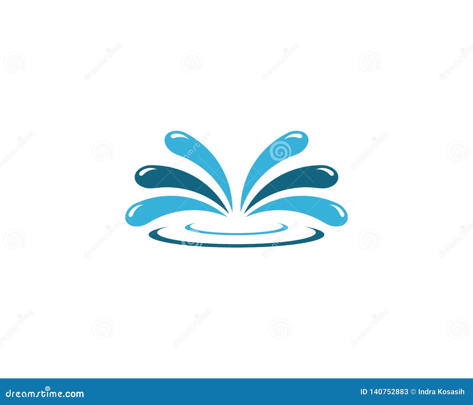 Water Splash Logo Vector Icon Illustration Stock Vector - Illustration ...