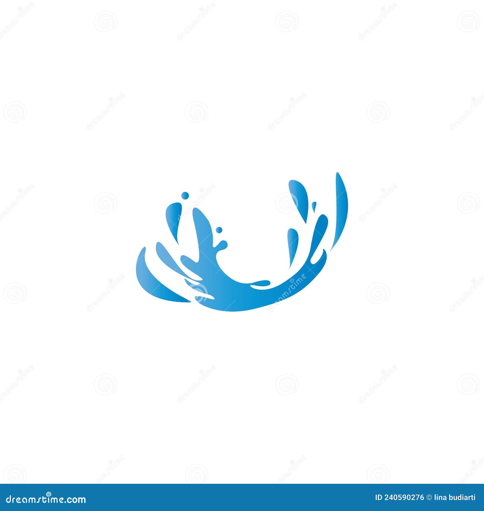 Water splash logo stock vector. Illustration of clear - 240590276