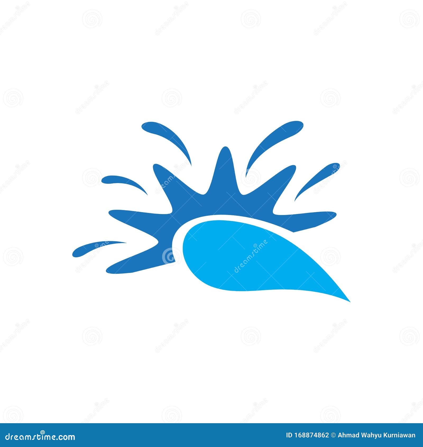 Water Splash logo stock vector. Illustration of whirlpool - 168874862