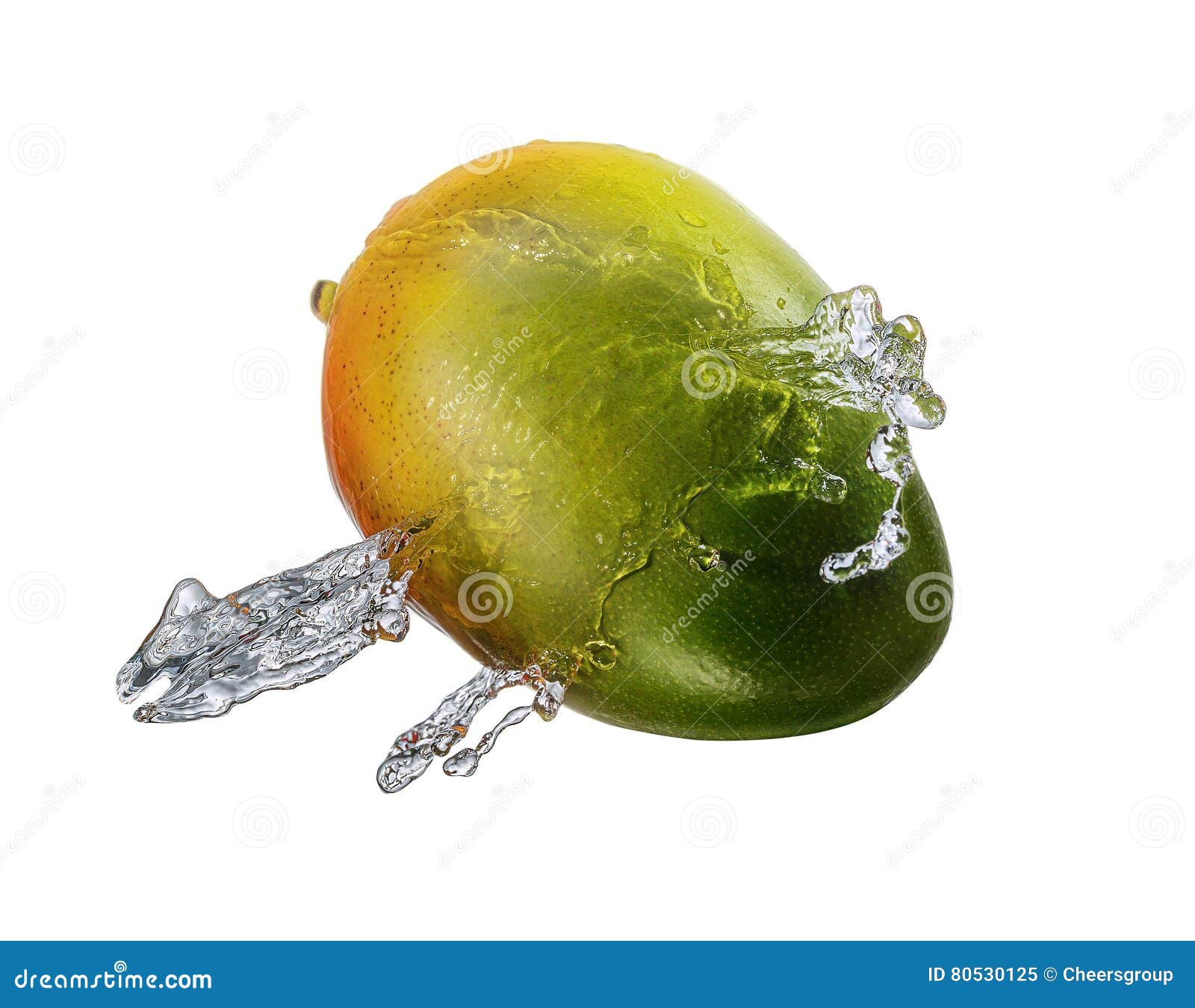 Water Splash with Mango Isolated Stock Image - Image of beauty, nature ...
