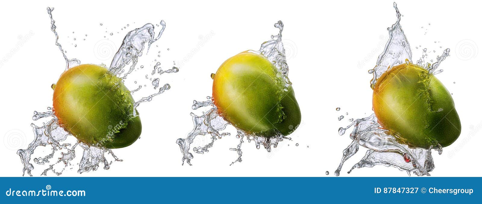 Water Splash with Mango Isolated Stock Image - Image of concepts ...