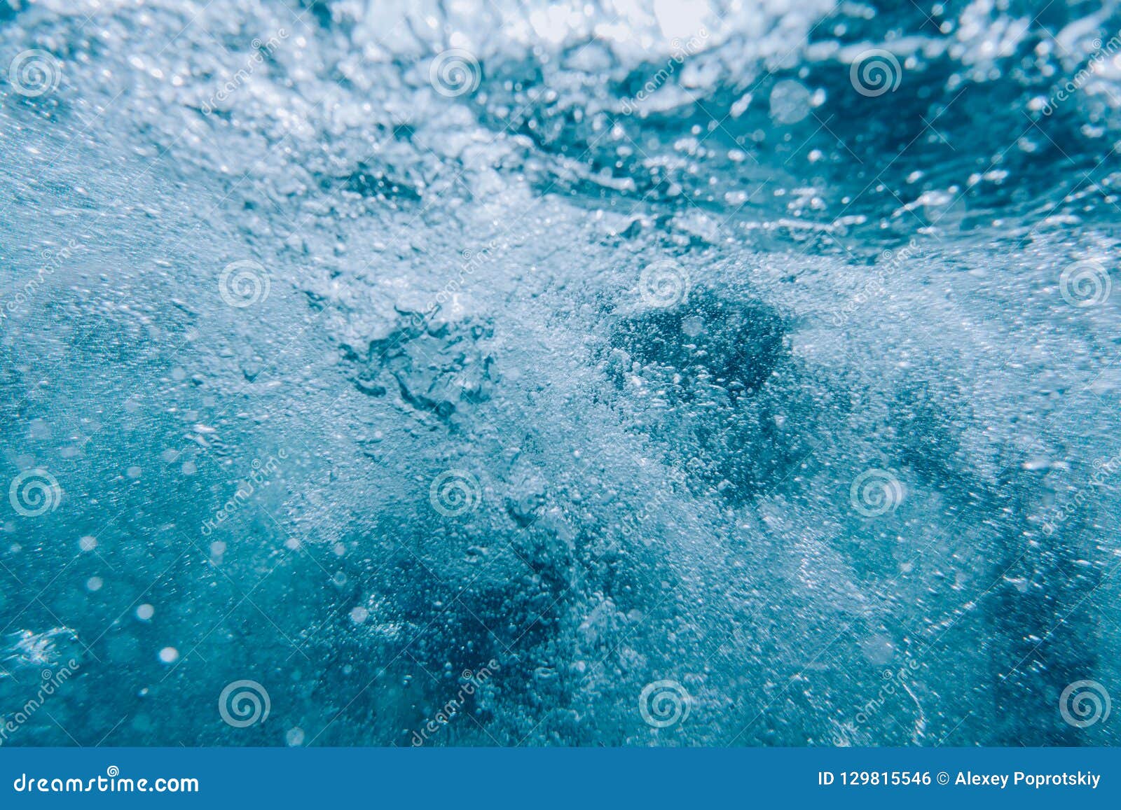 Water Splash with Many Bubbles. Stock Photo - Image of stream ...