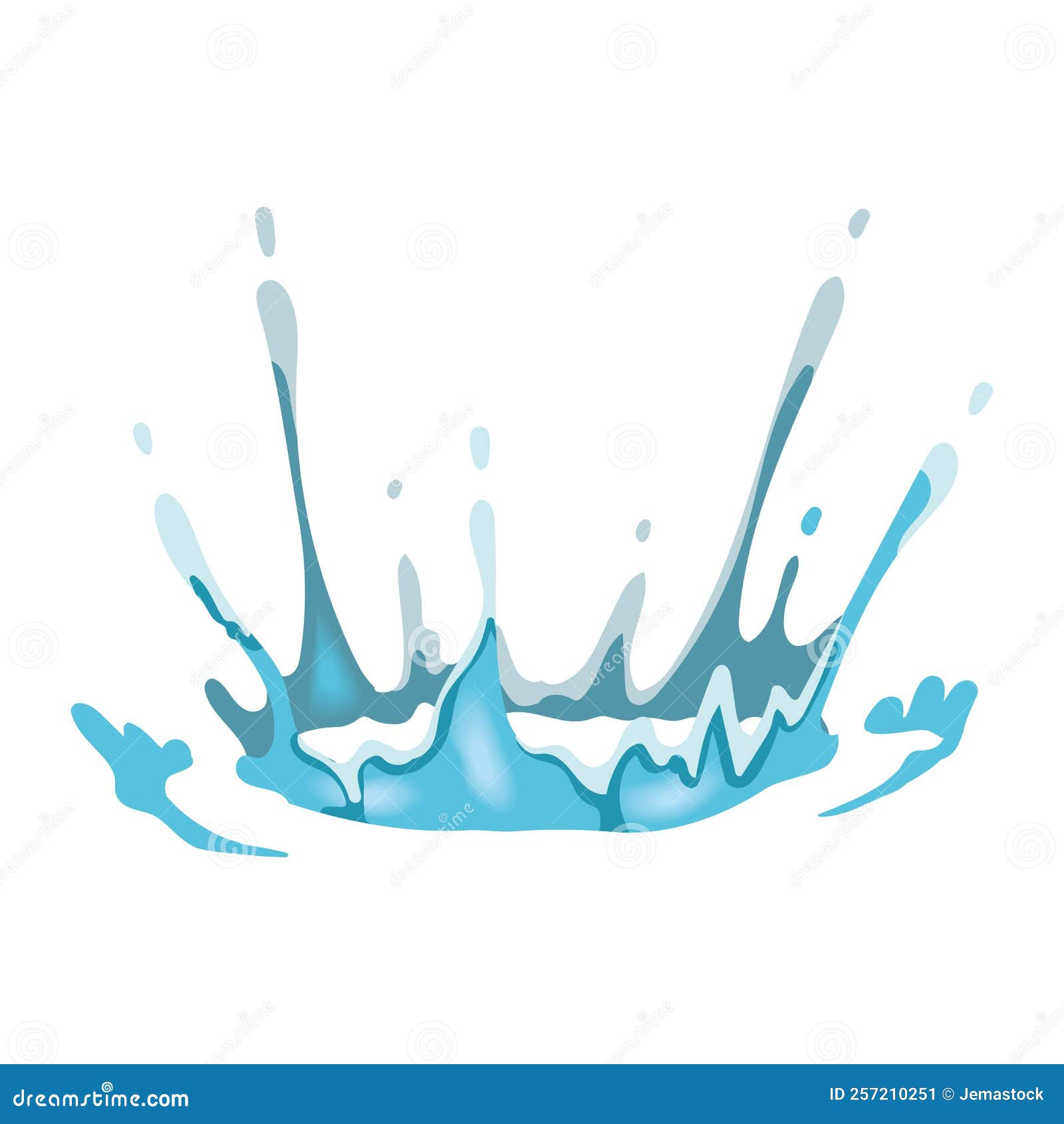 Water Splash Natural Resource Stock Vector - Illustration of splash ...