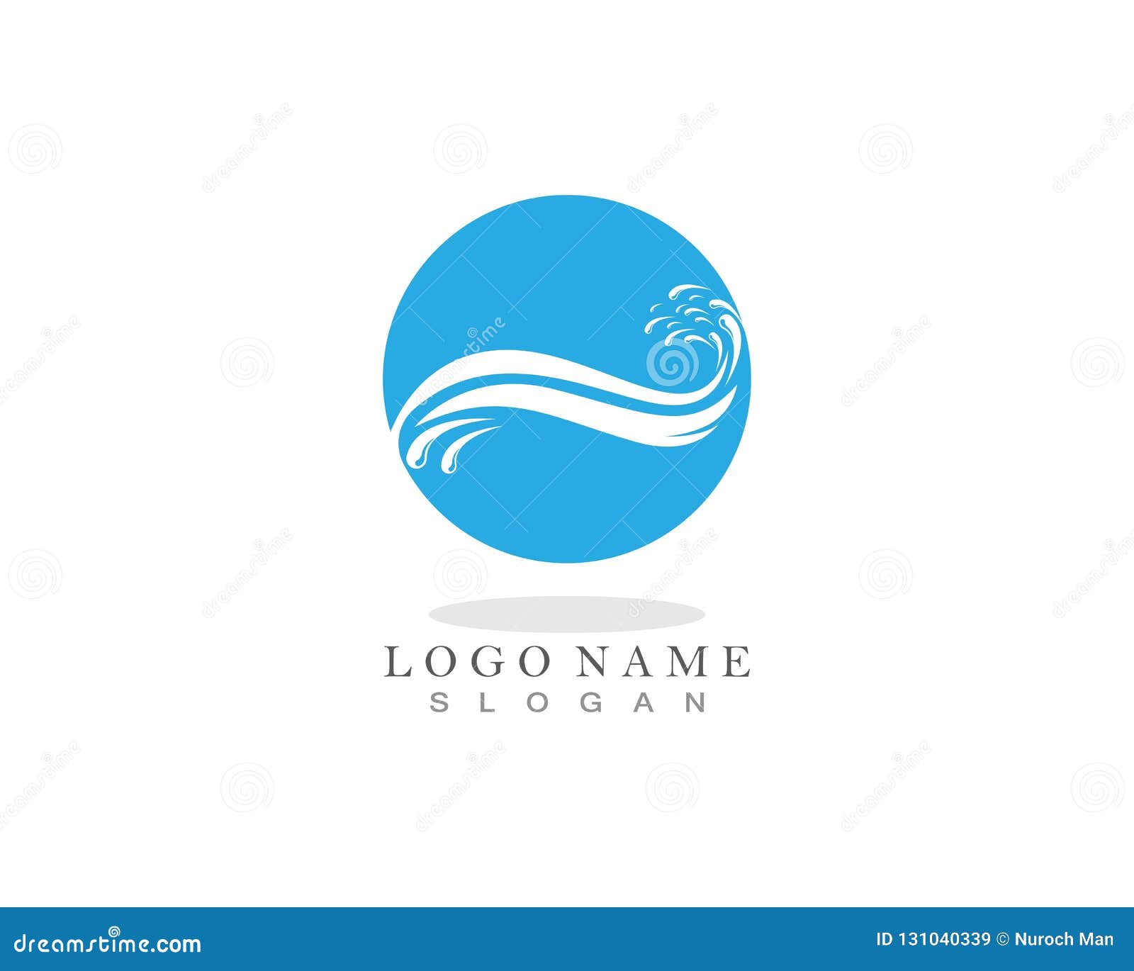Water Splash Ocean Company Logo Vector Stock Vector - Illustration of ...