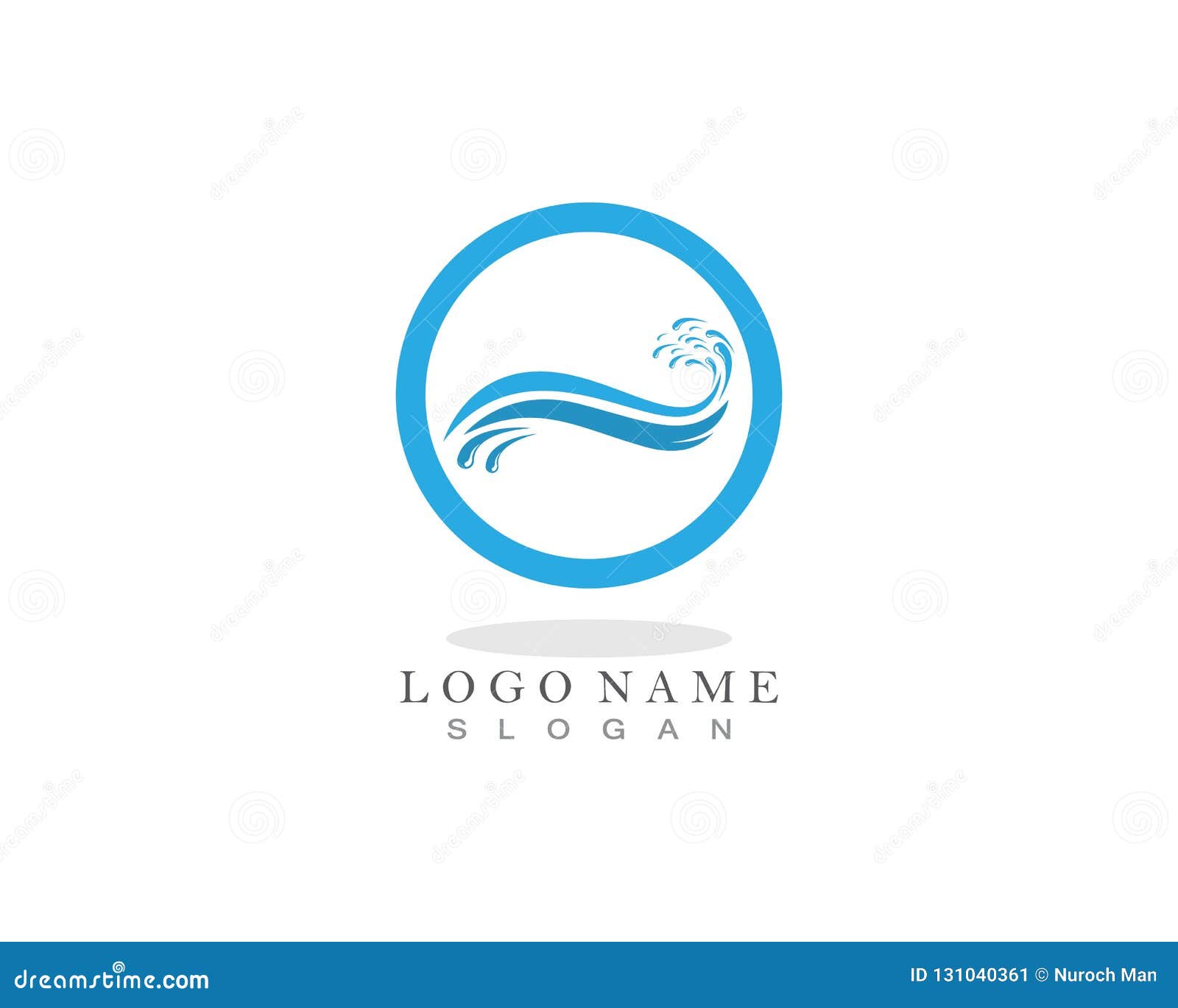Water Splash Ocean Company Logo Vector Stock Vector - Illustration of ...