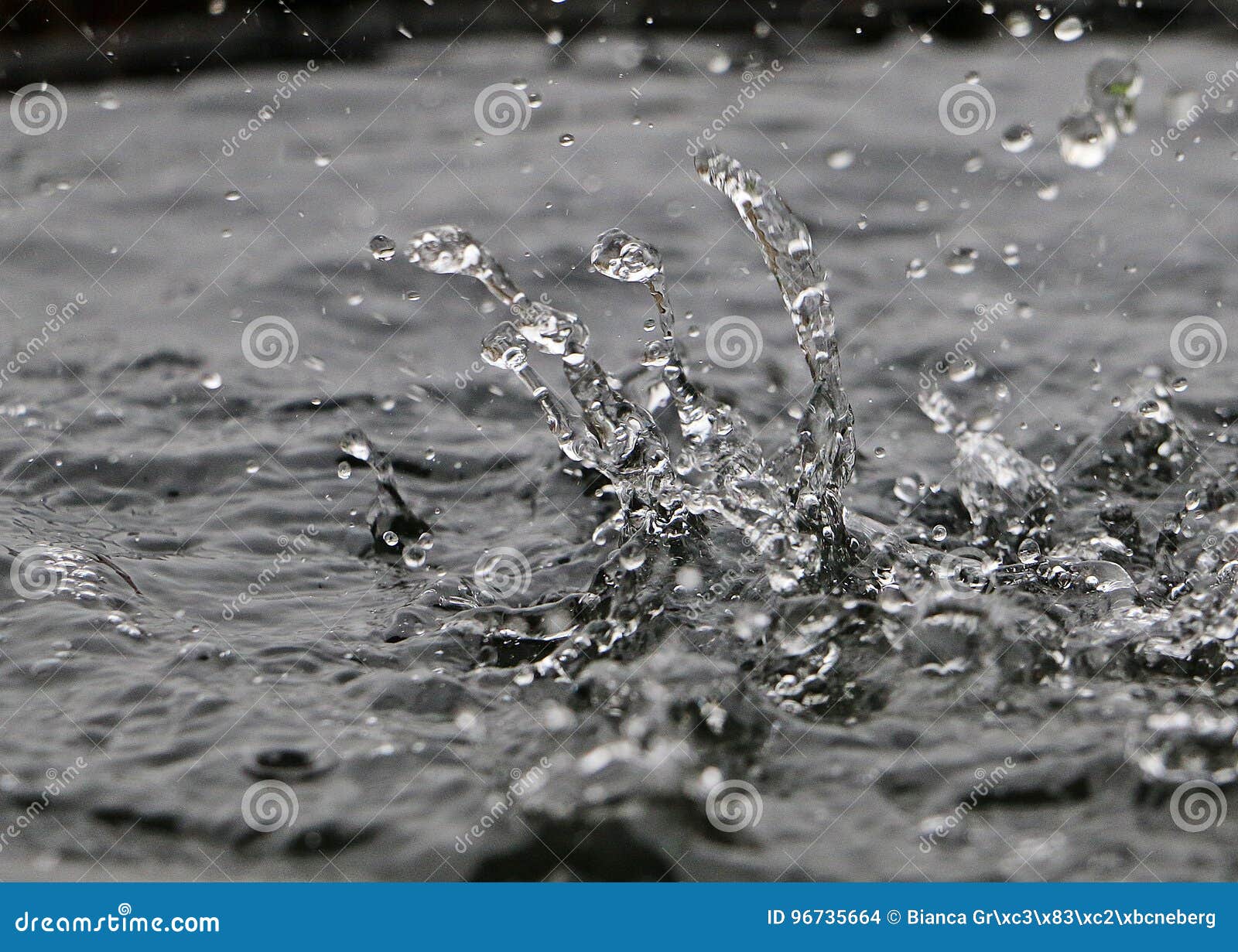Water splash stock photo. Image of water, splashing, rainy - 96735664