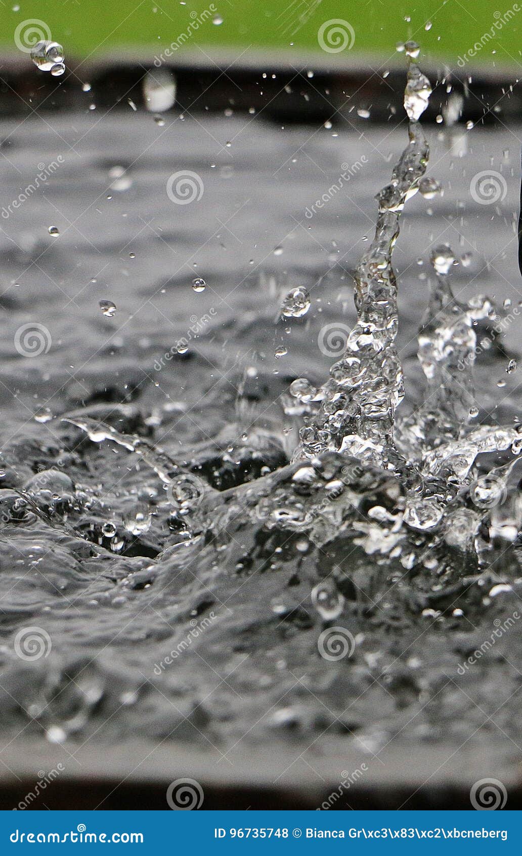 Water splash stock photo. Image of crone, germany, falling - 96735748