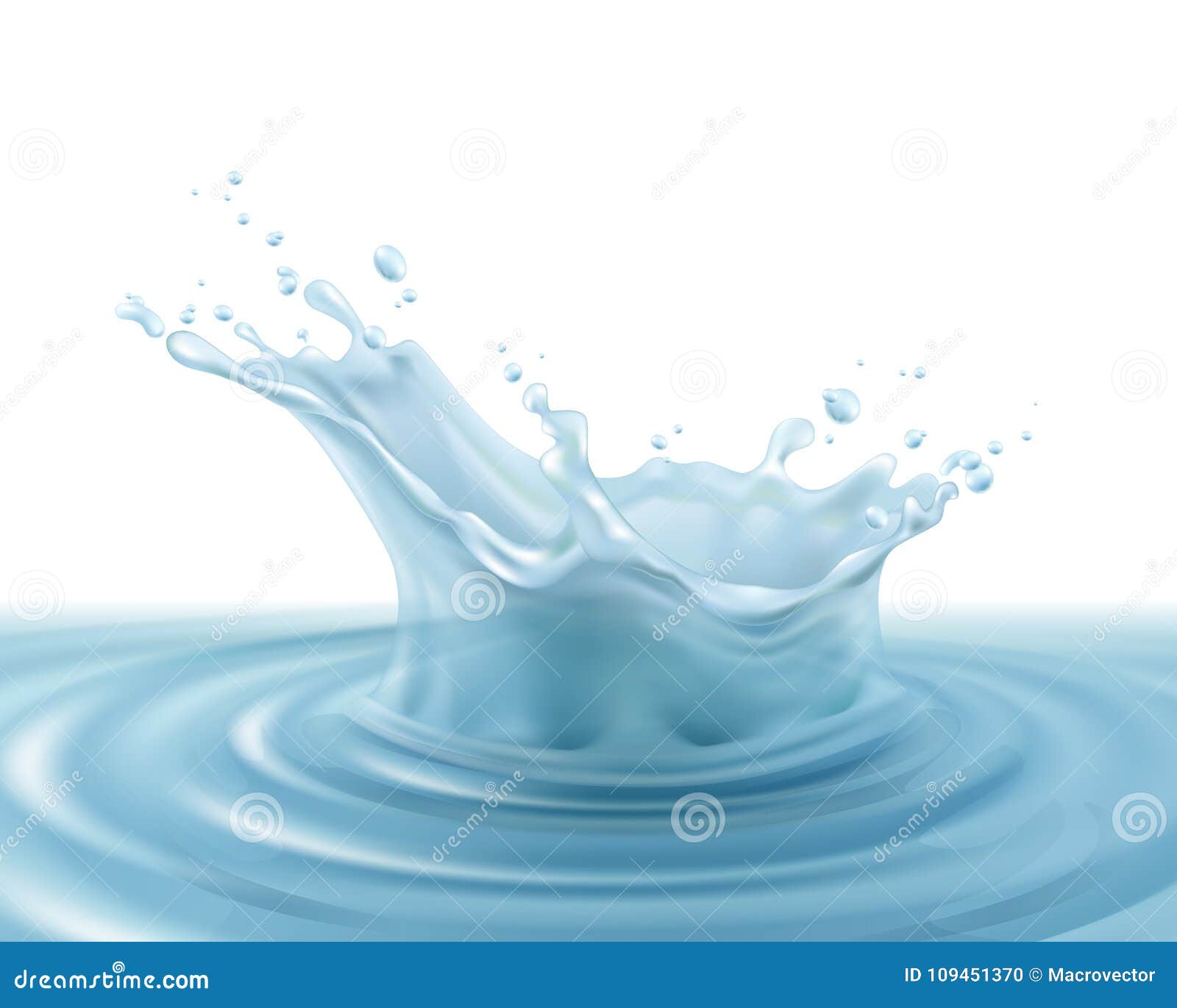 Water Splash Realistic Background Stock Vector - Illustration of poster ...