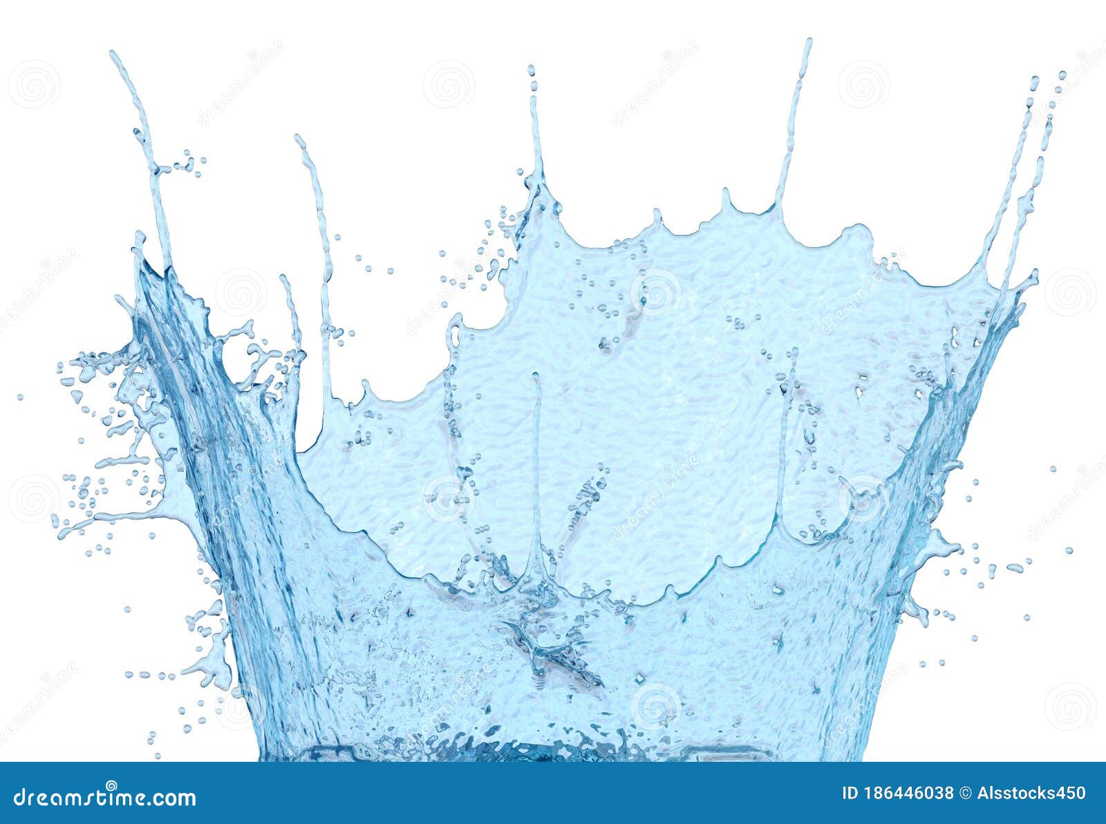 Water splash stock illustration. Illustration of realistic - 186446038