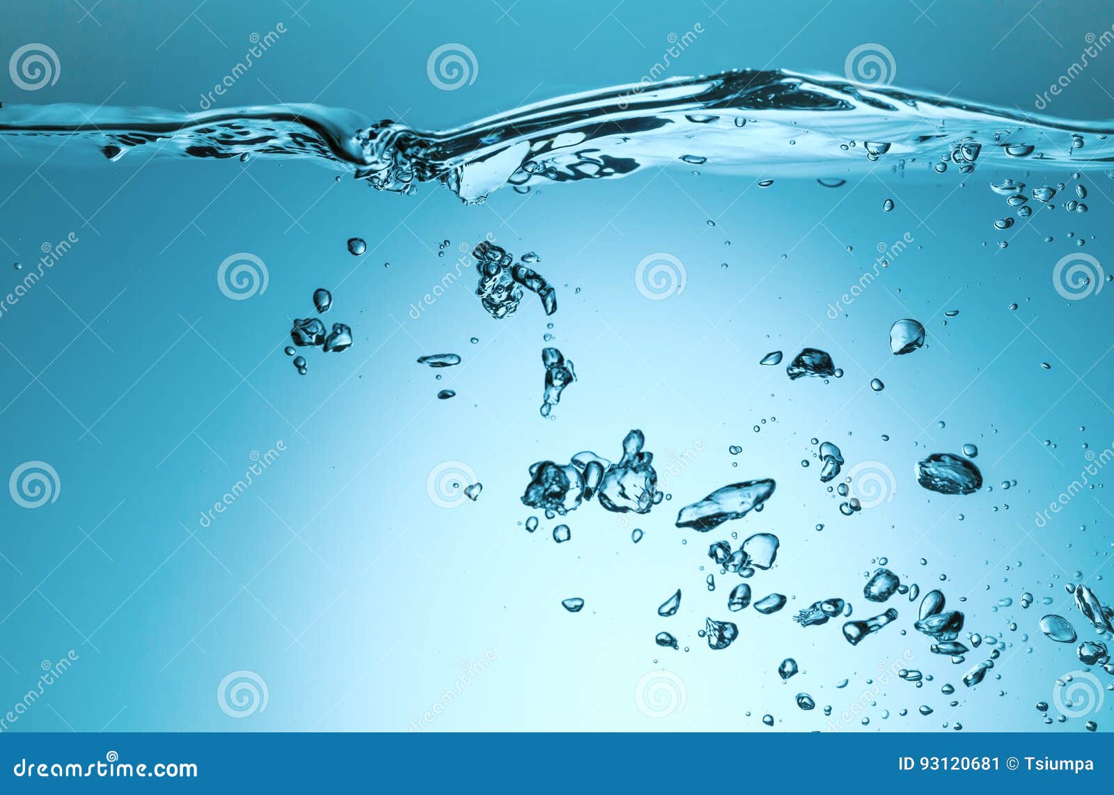 Water Splash with Ripple and Bubble Stock Image - Image of ripple, aqua ...