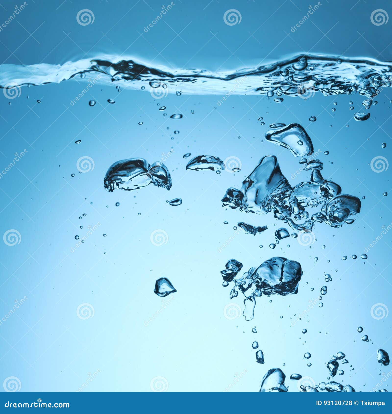Water Splash with Ripple and Bubble Stock Photo - Image of bubble ...
