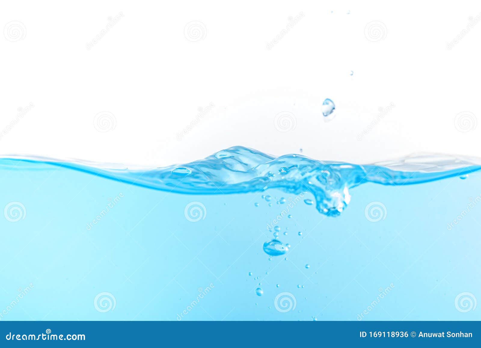 Water Splash and Ripple Isolated on White Background Stock Photo ...