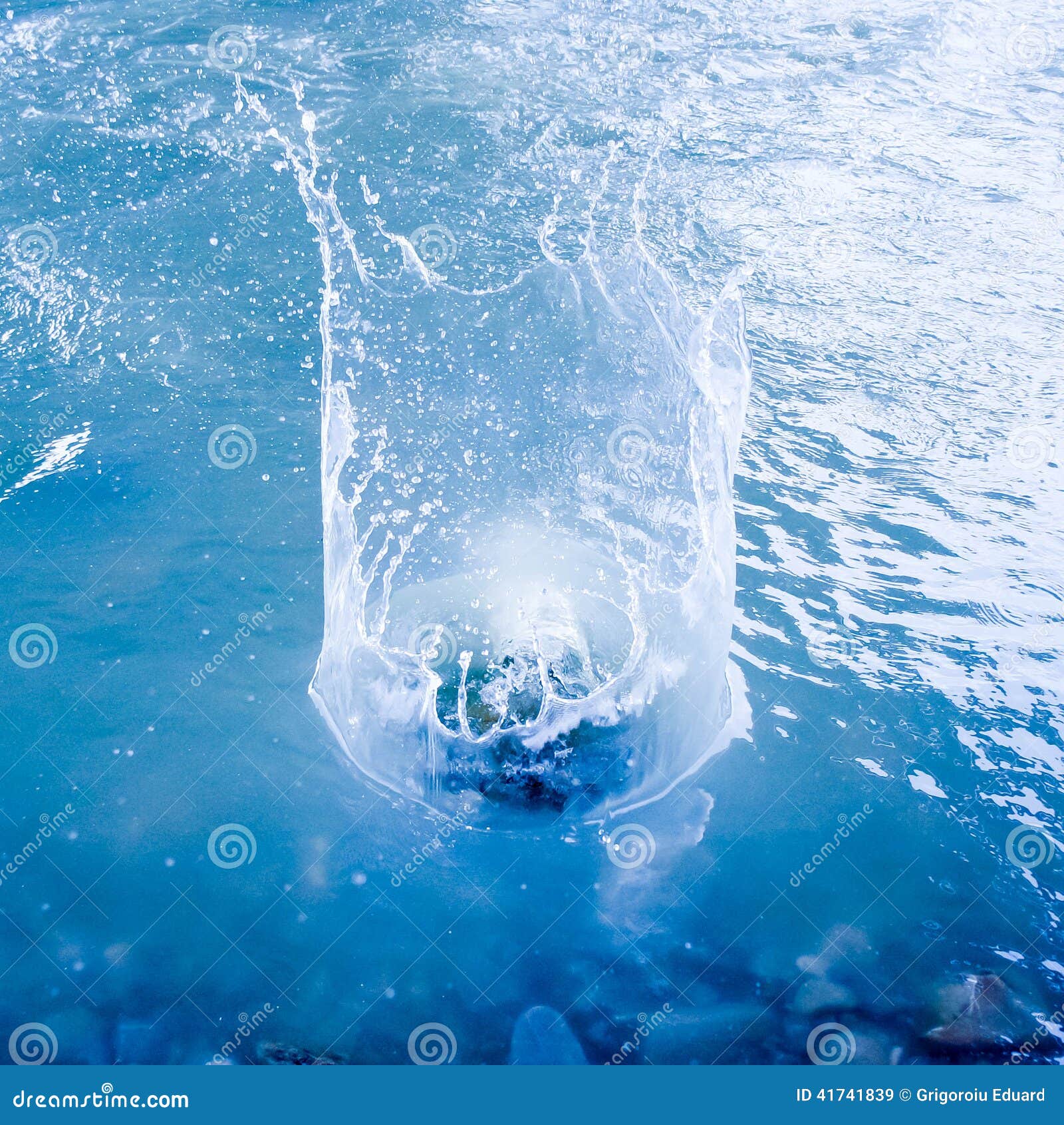 Water splash in the river stock image. Image of transparent - 41741839