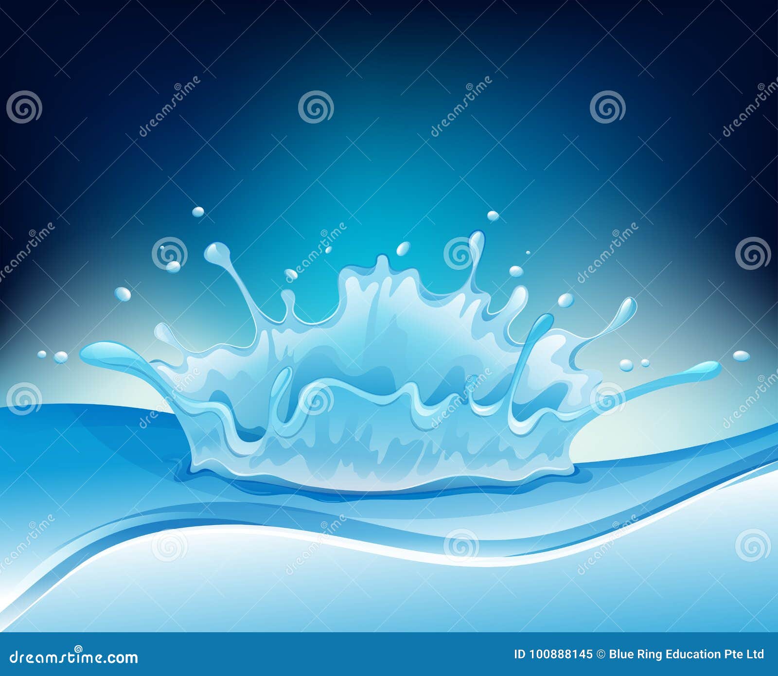 Water splash on river stock vector. Illustration of wallpaper - 100888145