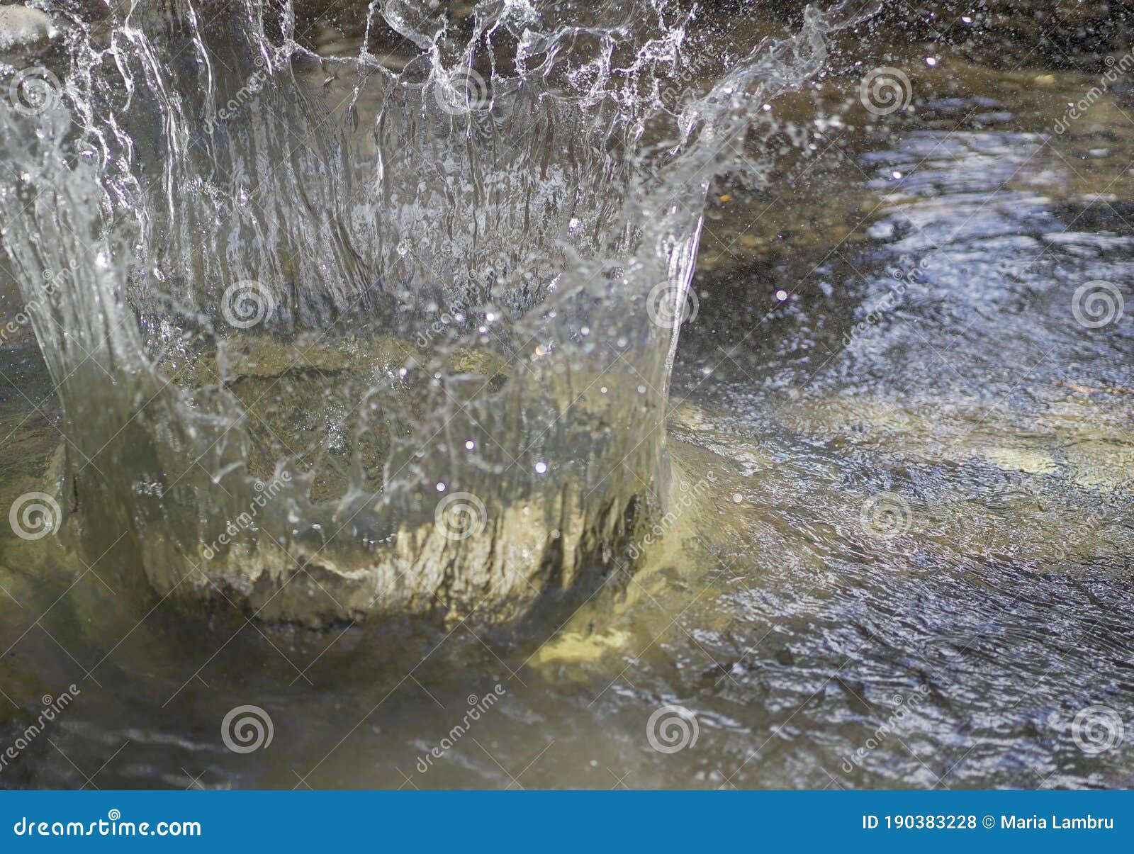 Water splash in a river stock photo. Image of contemporary - 190383228