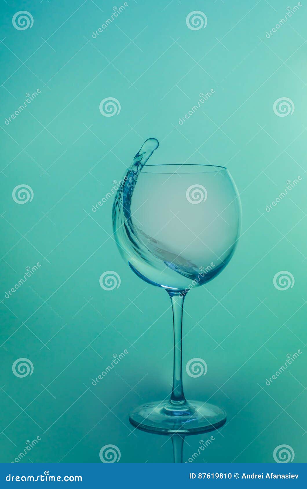 Water Splash in Round Glass Stock Photo - Image of potable, clear: 87619810