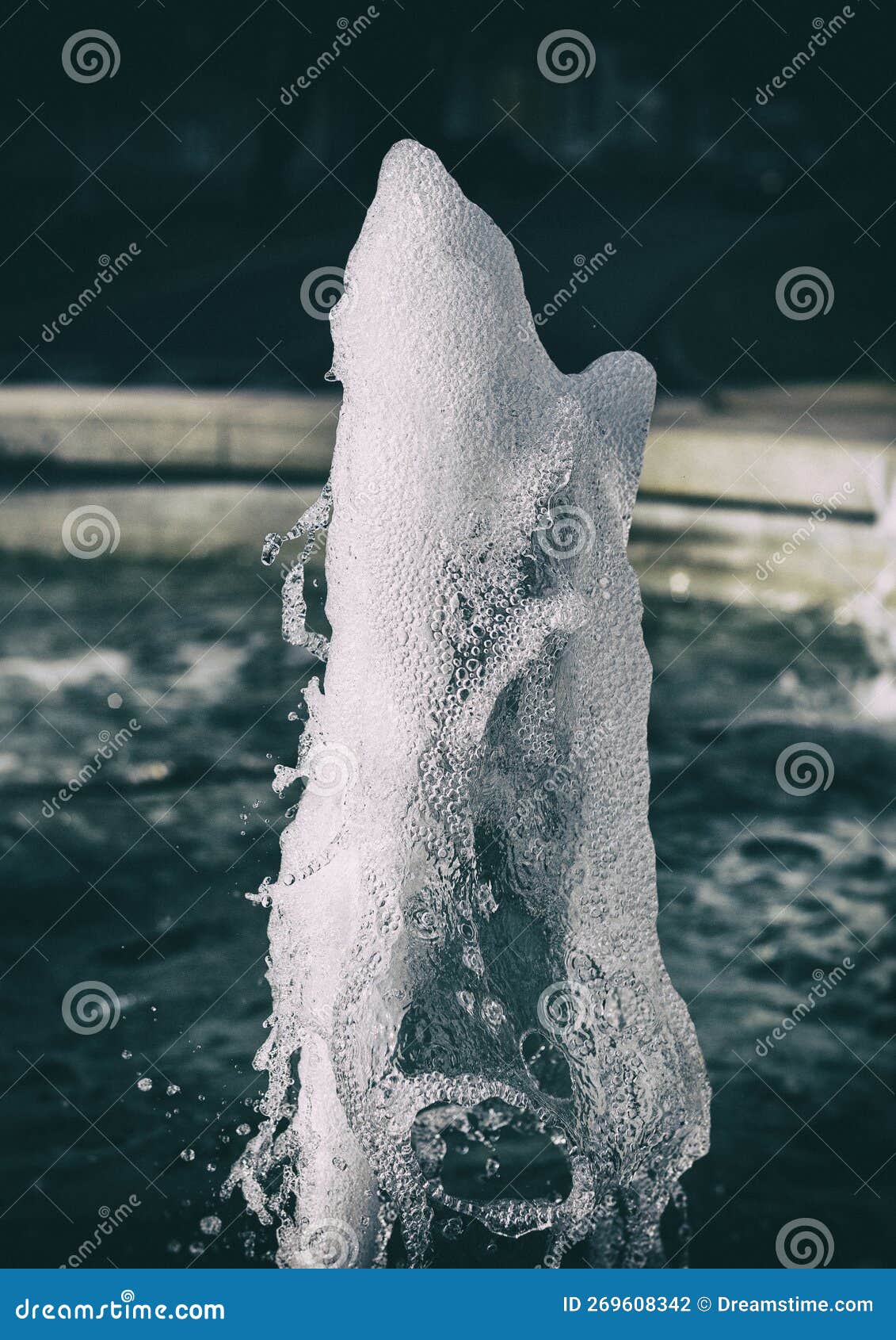 Water Splash Sculpture in the Summer Heat Stock Photo - Image of ...