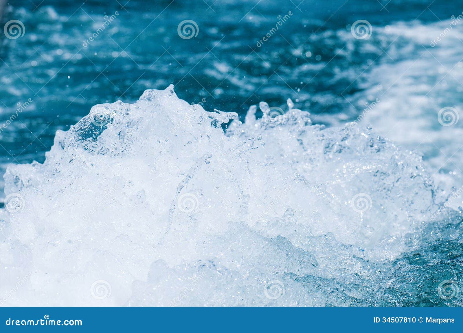 Water splash on the sea stock photo. Image of drop, underwater - 34507810