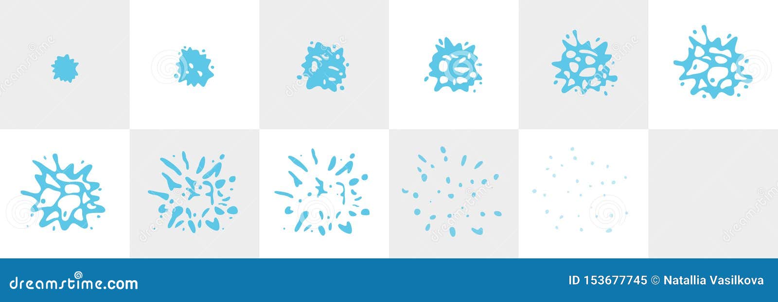 Water Splash Sequence Animation Sprite Sheet. Vector Splash Frames ... Water Splash Sequence Animation Sprite Sheet. Vector Splash Frames ...