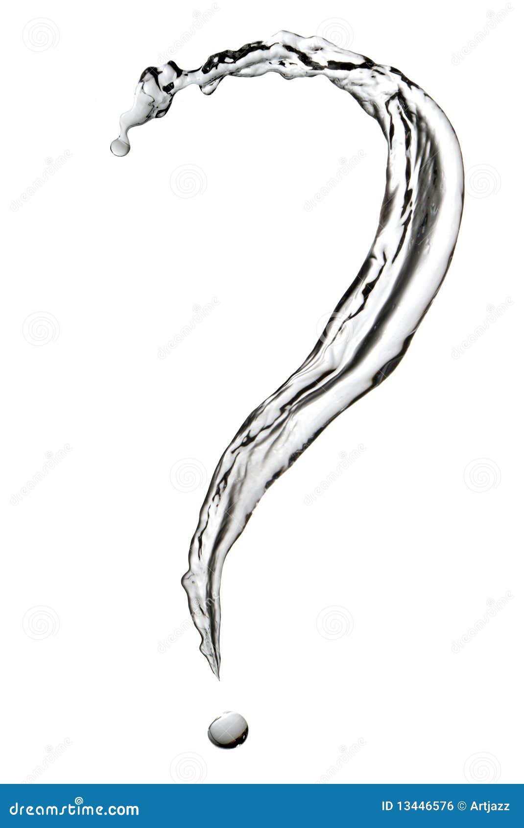 Water Splash In Shape Of Question Sign Stock Photo | CartoonDealer.com ...