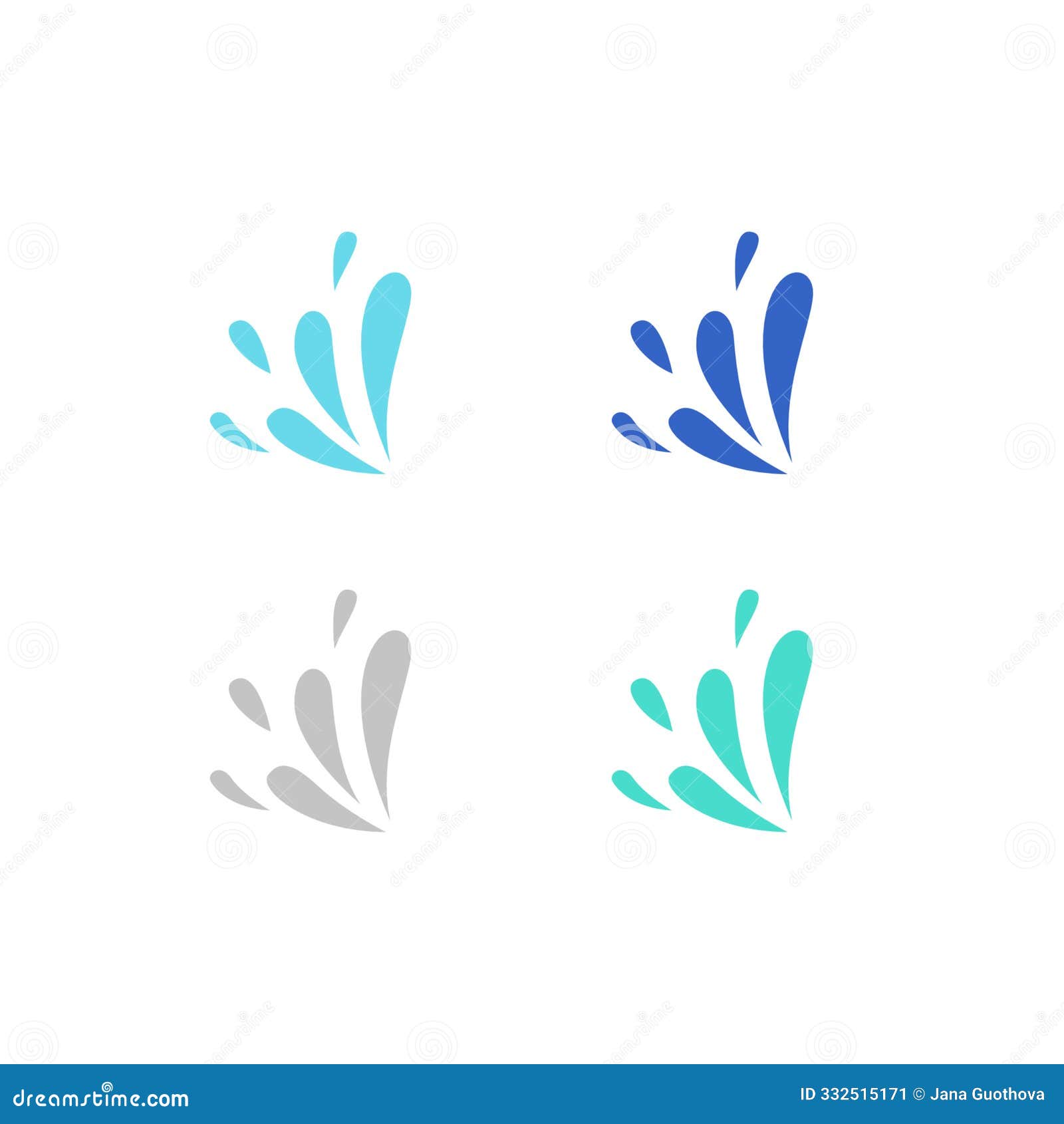 WATER SPLASH SIGN SYMBOL LOGO Stock Vector - Illustration of splash ...