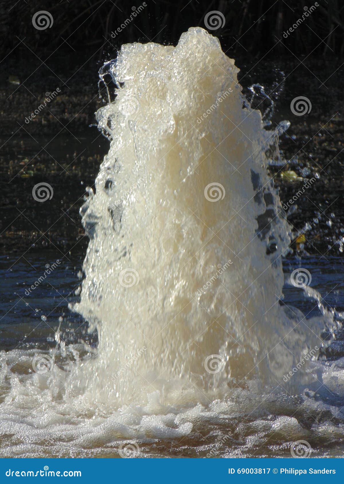 Water splash stock image. Image of splash, foam, gushing - 69003817