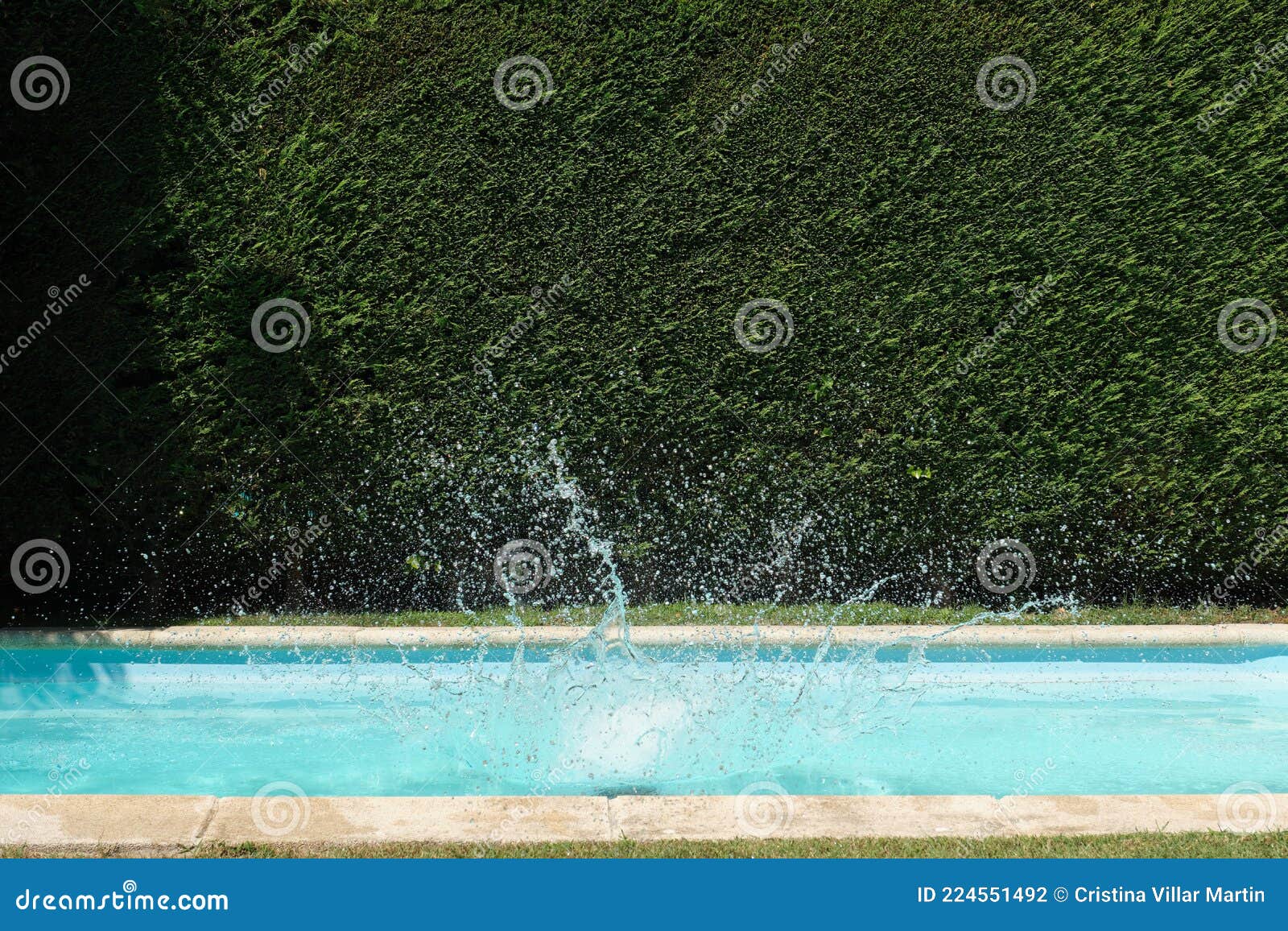 Water Splash from a Swimming Pool Stock Photo - Image of splash ...
