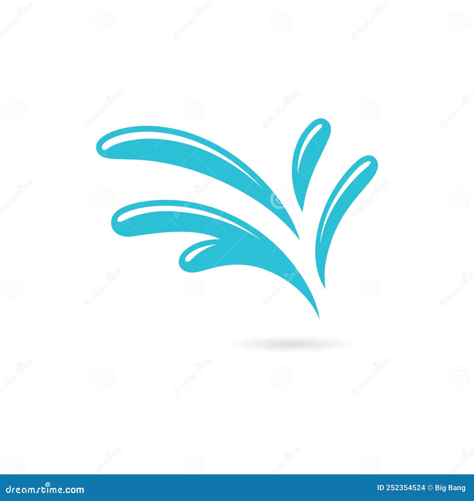 Water Splash Symbol and Icon Logo Template Vector Stock Vector ...