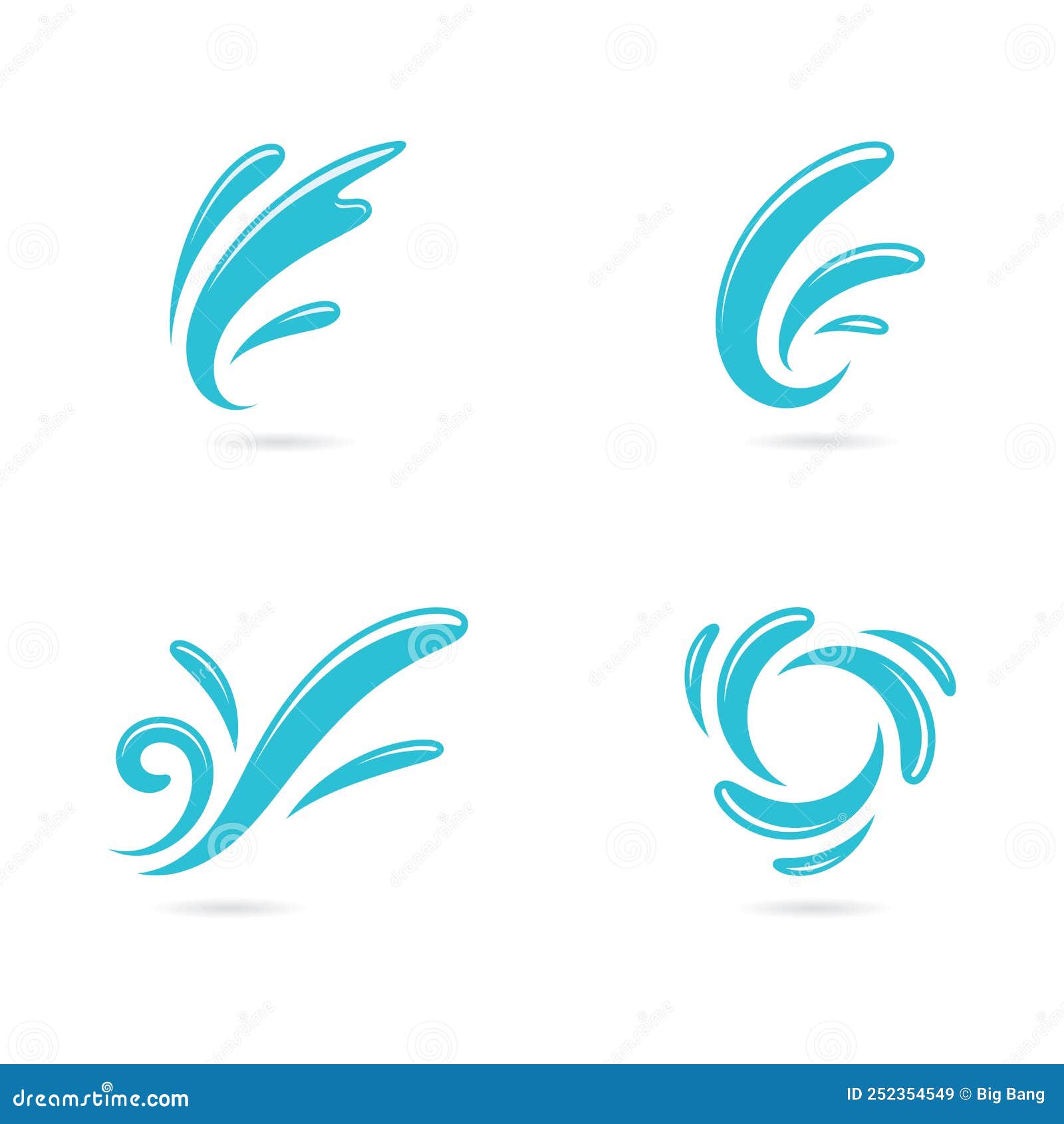 Water Splash Symbol and Icon Logo Template Vector Stock Vector ...