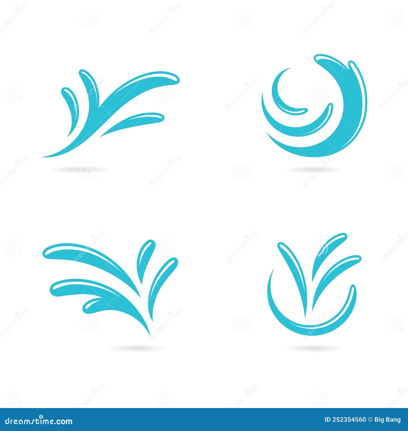 Water Splash Symbol and Icon Logo Template Vector Stock Vector ...