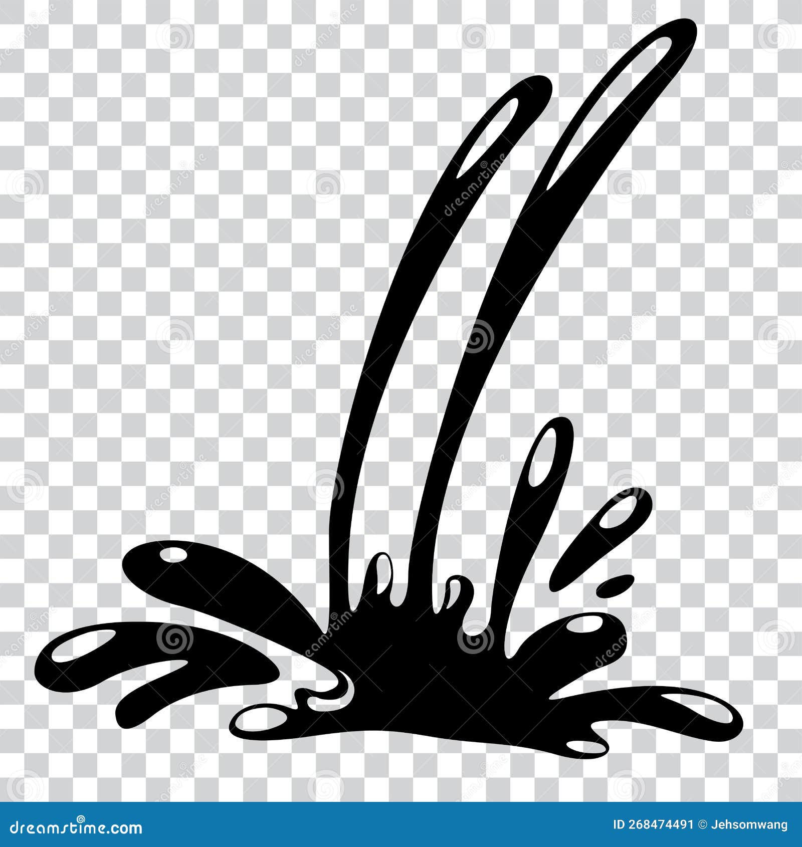 Water splash symbol stock vector. Illustration of energy - 268474491