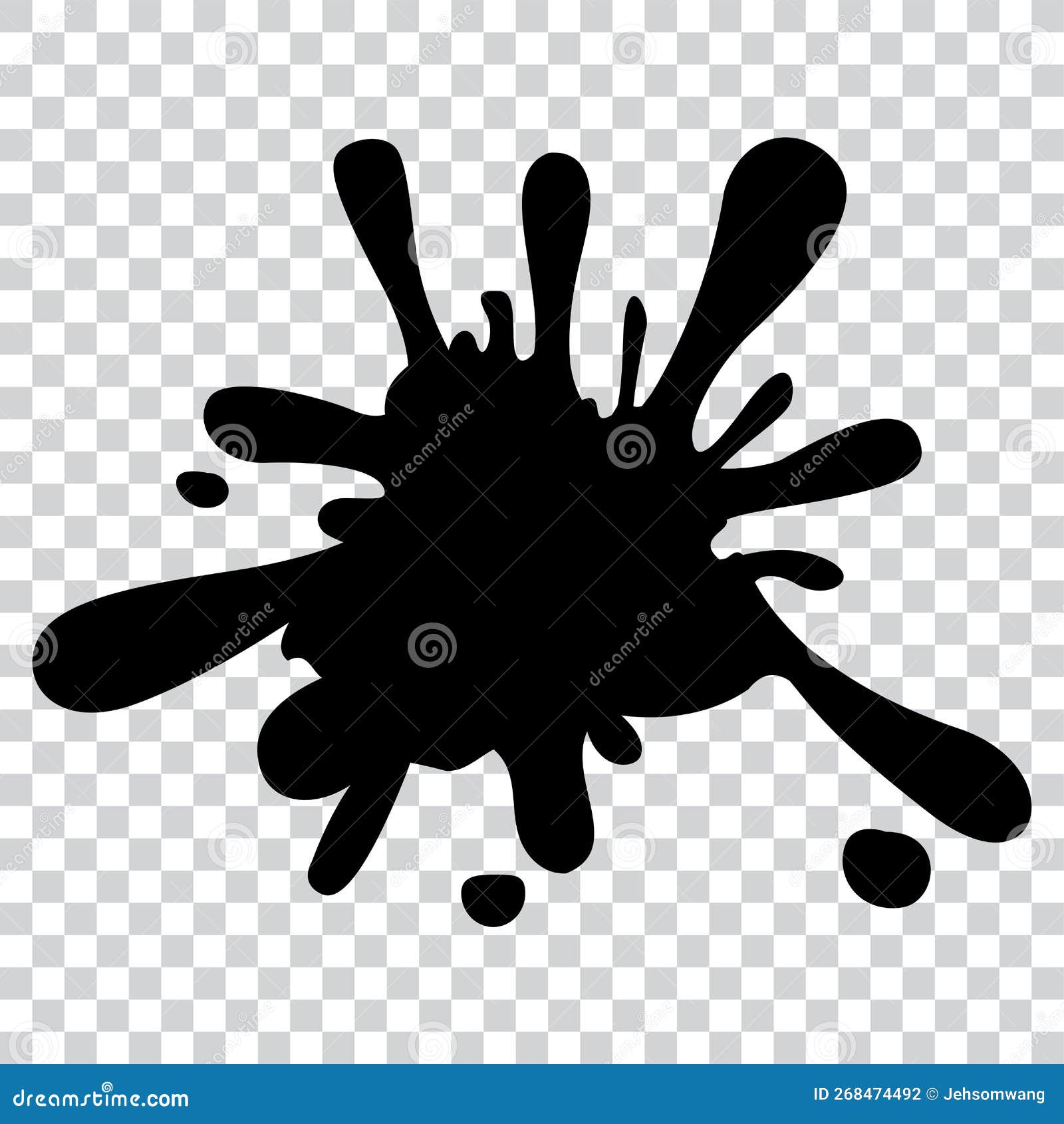 Water splash symbol stock vector. Illustration of ocean - 268474492