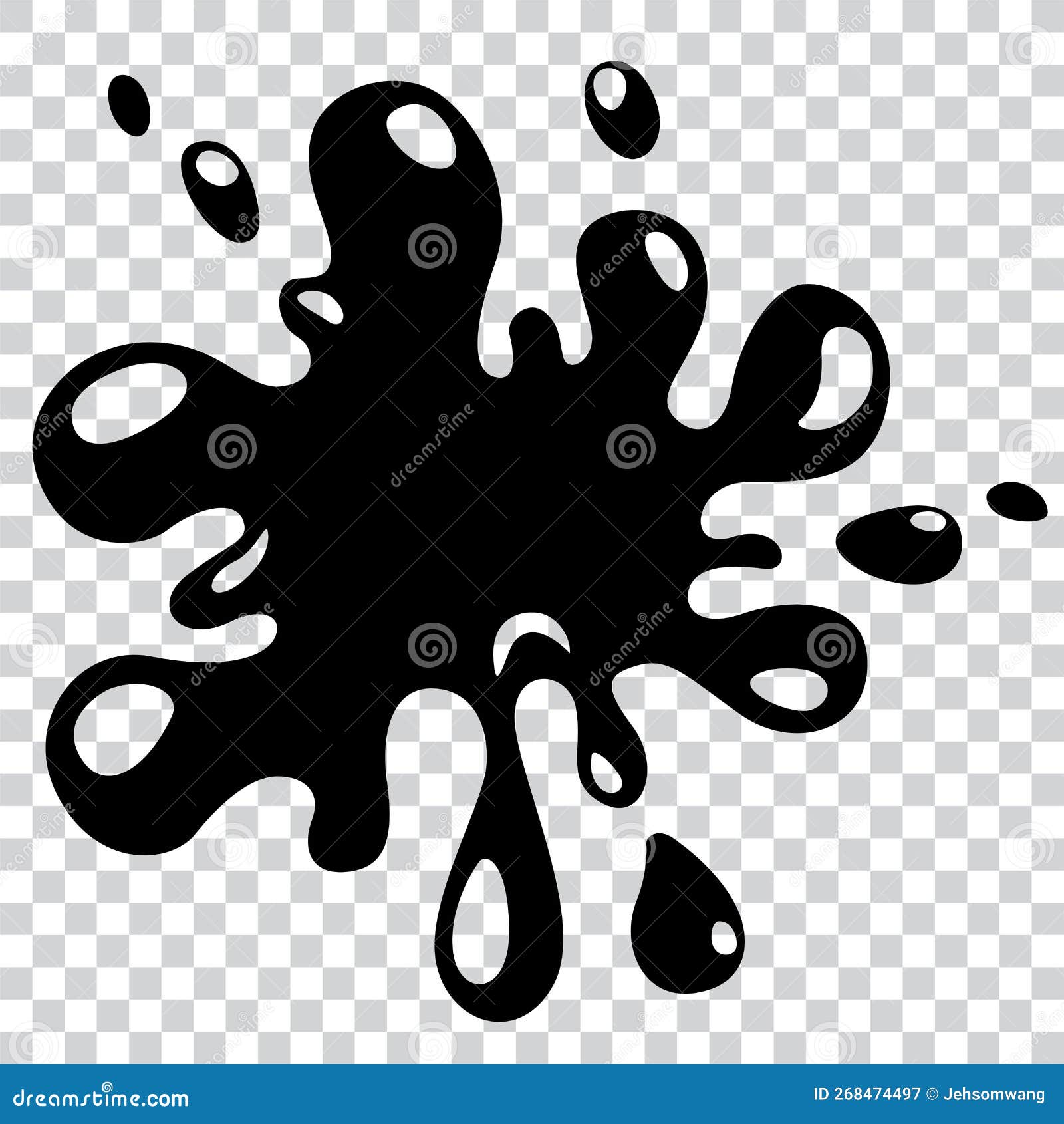 Water splash symbol stock vector. Illustration of drop - 268474497