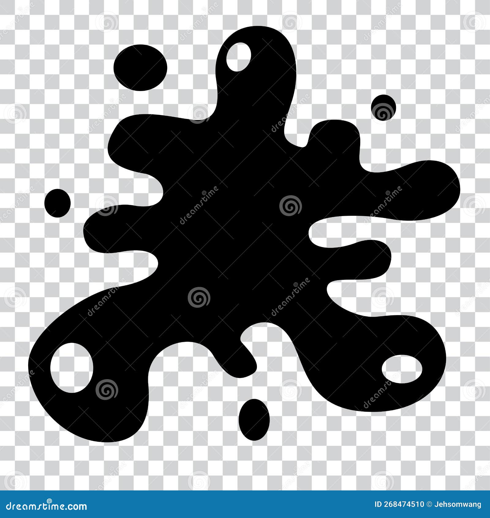 Water splash symbol stock vector. Illustration of droplet - 268474510