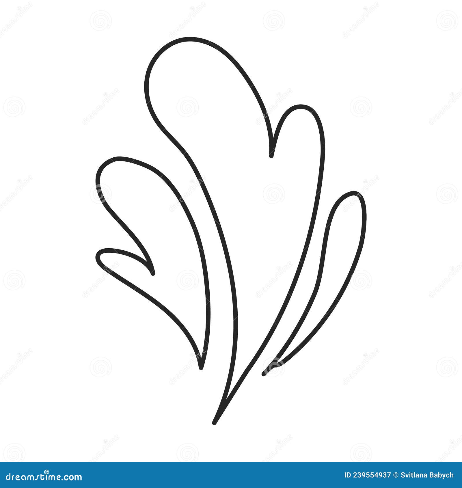 Water Splash Outline