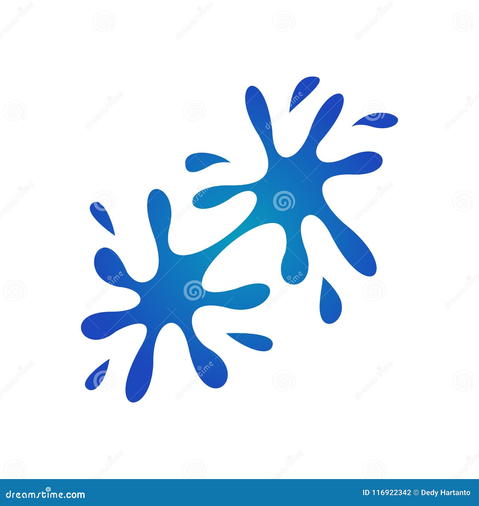 Water Splash Vector Template Stock Vector - Illustration of bubble ...