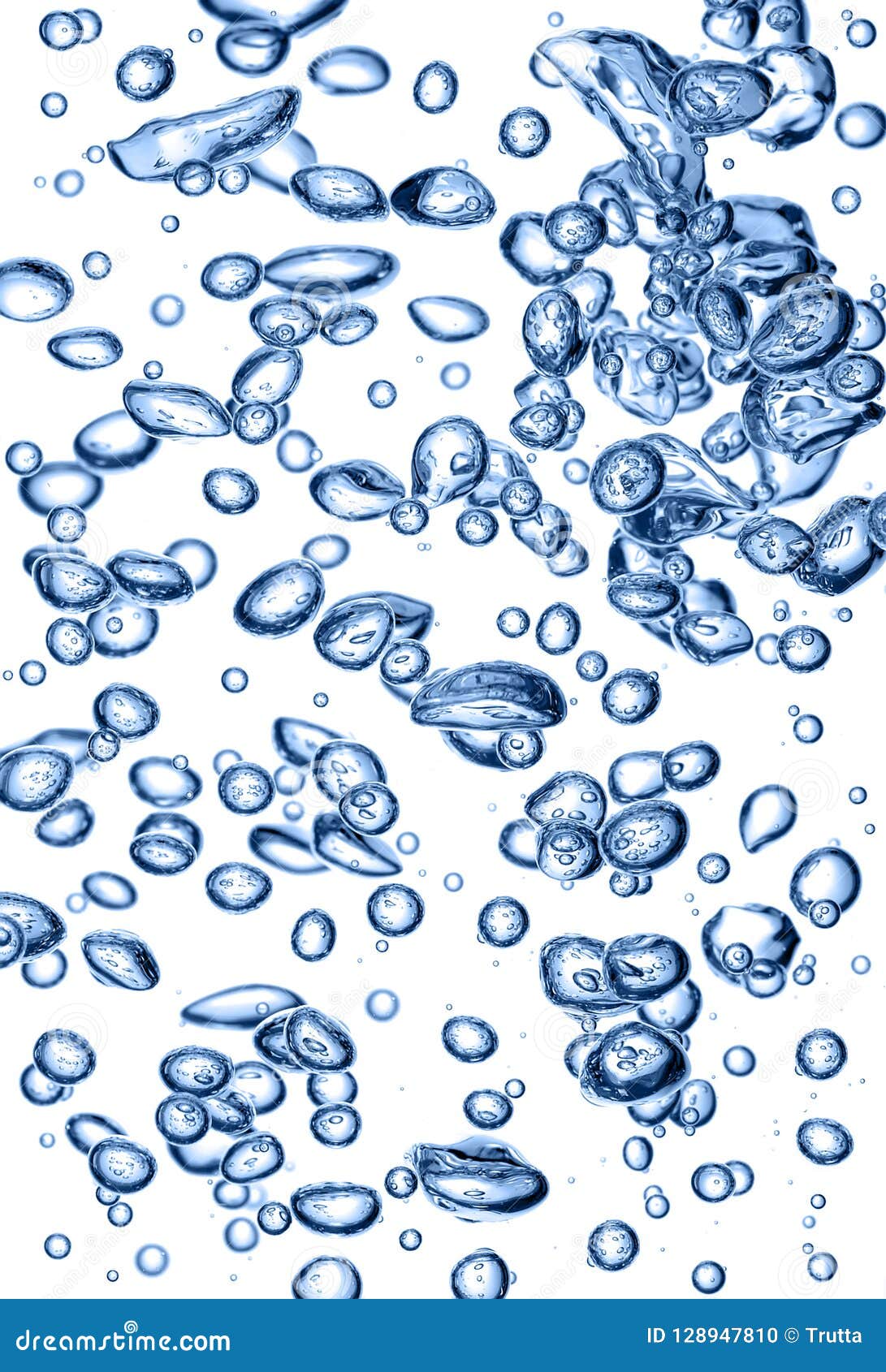 Water Splash, View through Glass Stock Photo - Image of splash, blue ...
