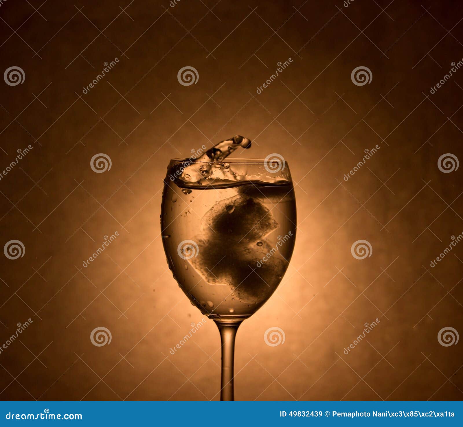 Water Splash in Vine Glass stock image. Image of wine - 49832439