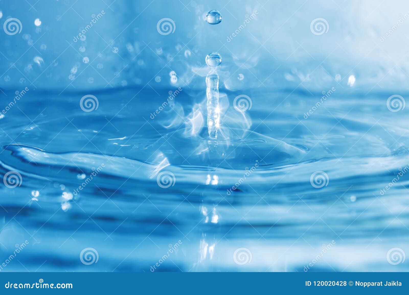 Water splash or water drop stock photo. Image of blue - 120020428
