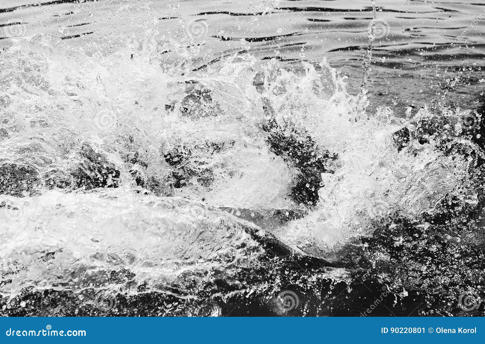 Water Splash at a Water Fall. Concept of Freedom Stock Image - Image of ...