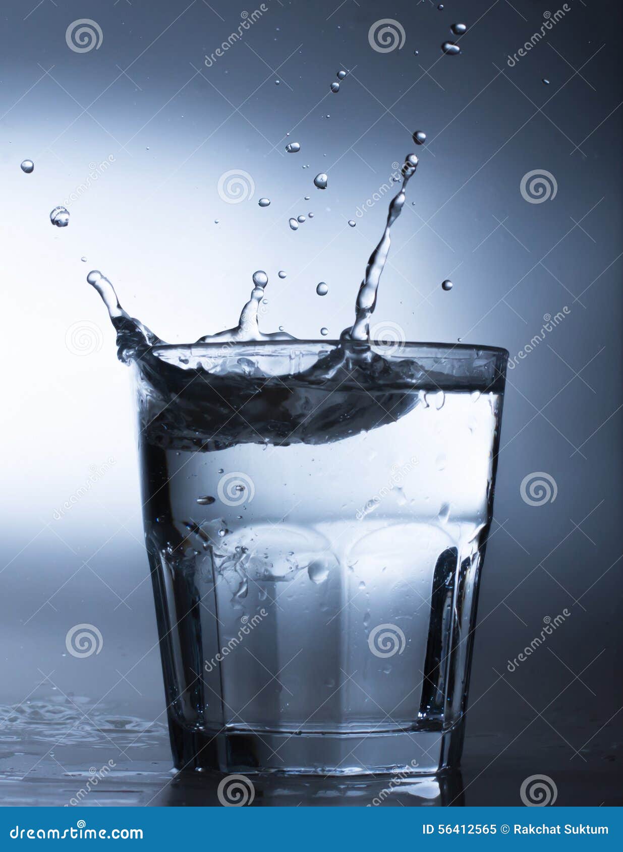Water Splash in Water Glass Stock Image - Image of abstract, white ...