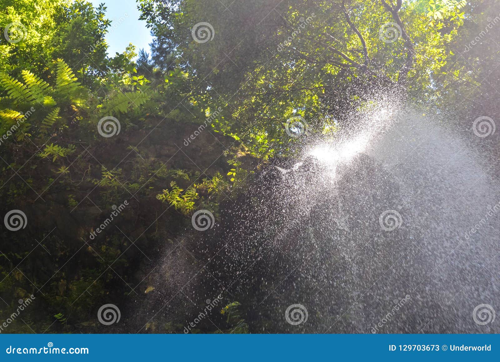 Water Splash Waterfall stock image. Image of abstract - 129703673